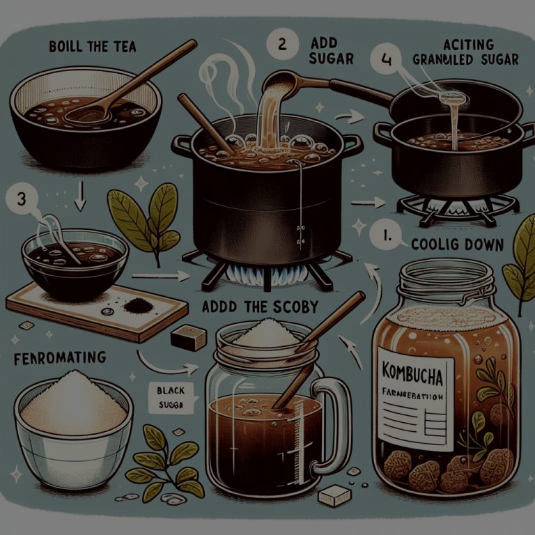 The Ultimate Kombucha Fermentation Recipe: Step-by-Step Guide to Brewing Your Own Kombucha at ...
